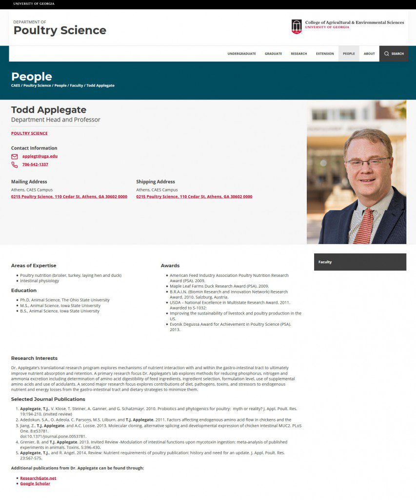 Overview of CAES personnel profile pages | CAES Office of Information ... Overview of CAES personnel profile pages | CAES Office of Information ...