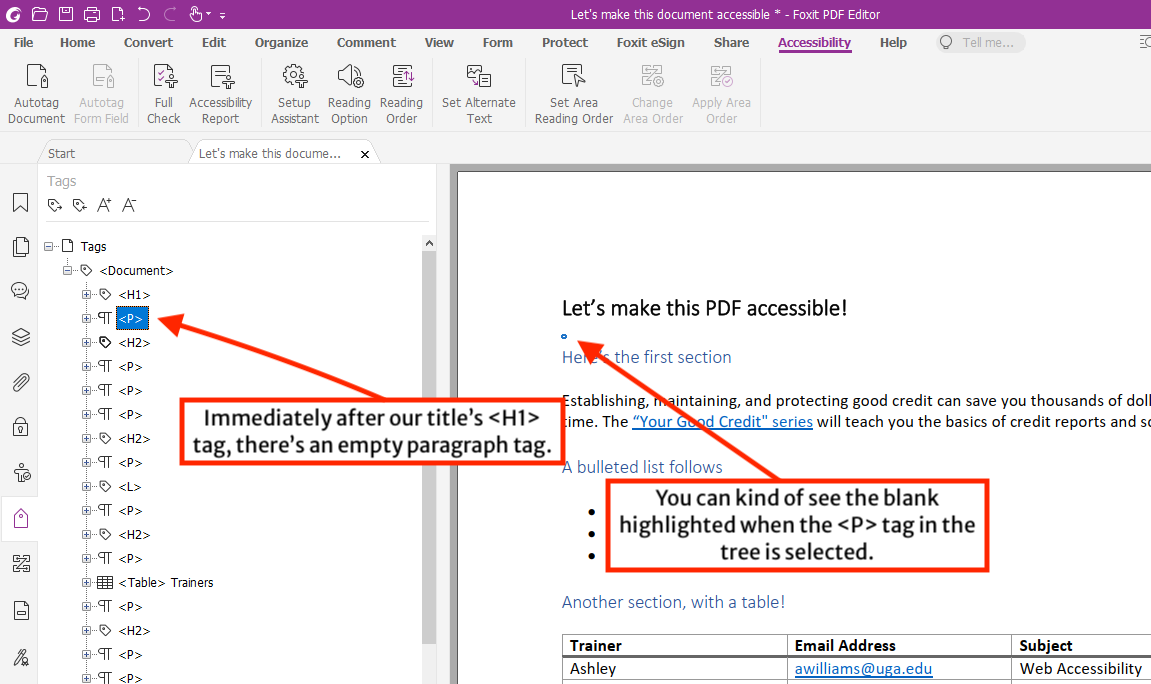PDF Accessibility Part 3: Remediation in Foxit PDF Editor Pro | CAES ...