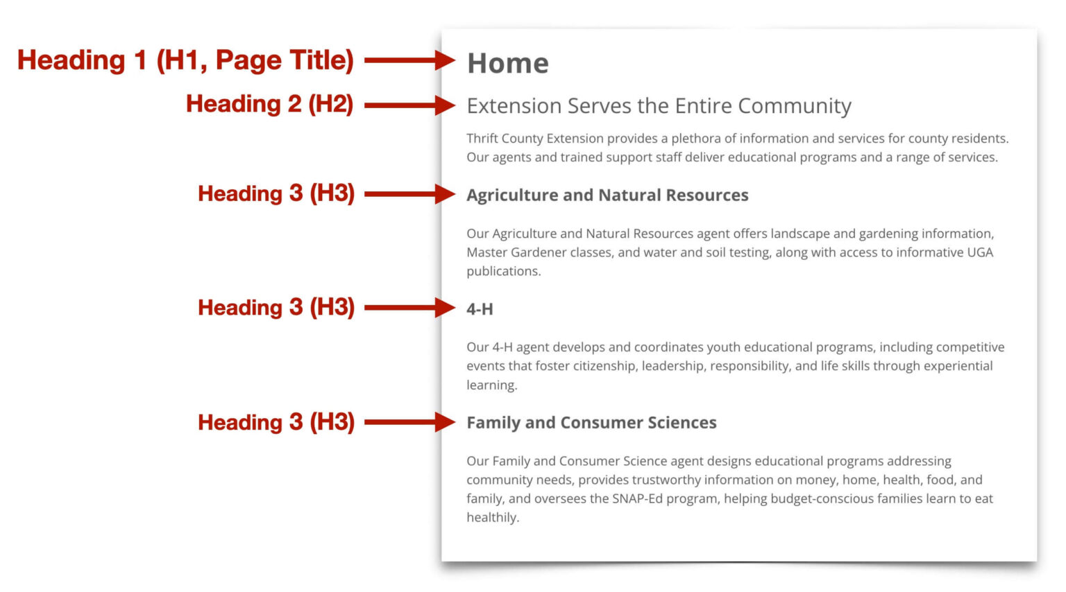 Headings | CAES Office of Information Technology