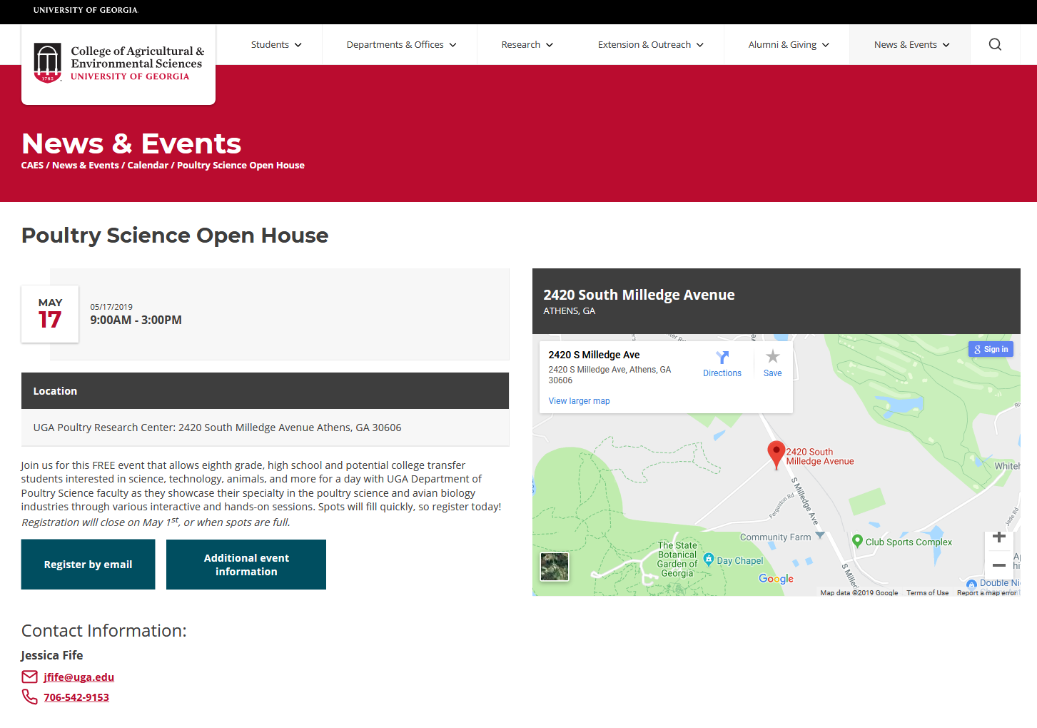 Overview of the CAES Calendar | CAES Office of Information Technology Overview of the CAES Calendar | CAES Office of Information Technology