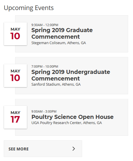 Overview of the CAES Calendar | CAES Office of Information Technology