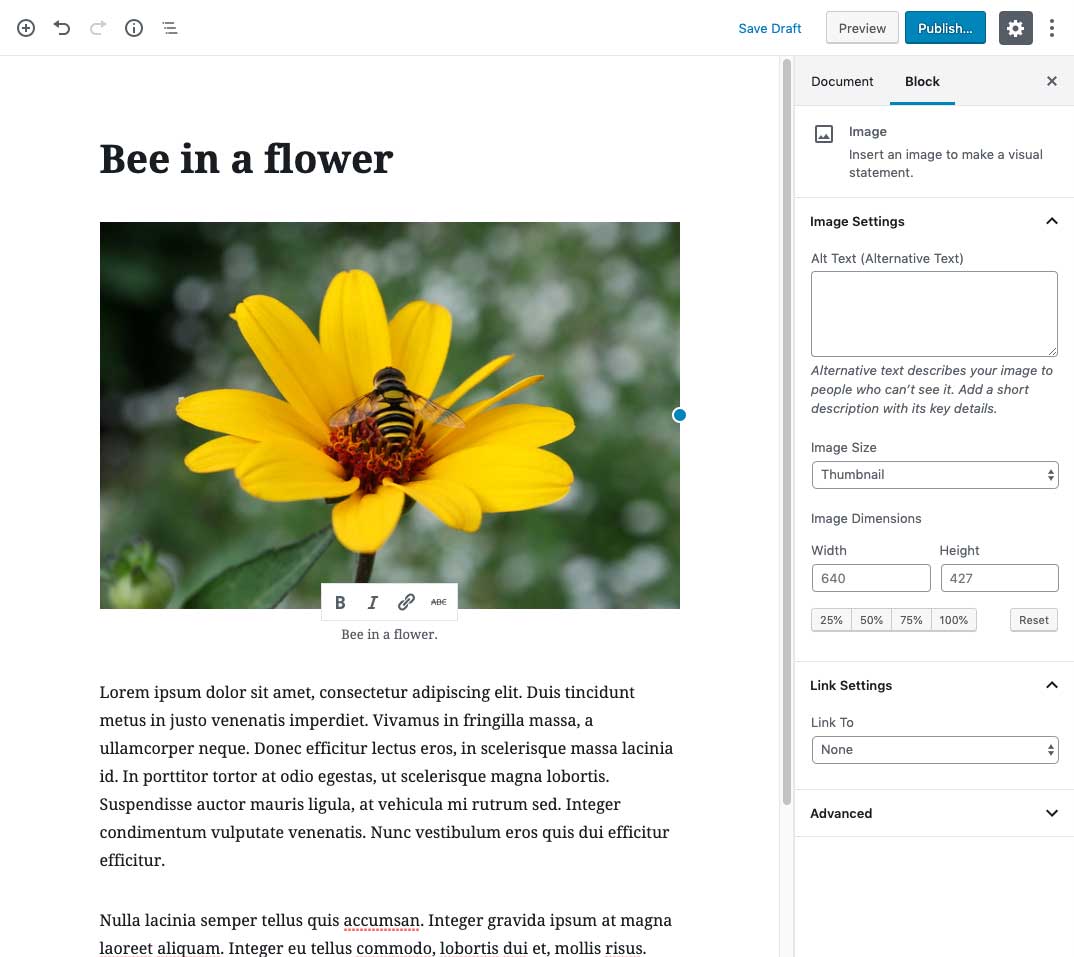 WordPress Content Editor: Image Alignment Process | CAES Office of ...