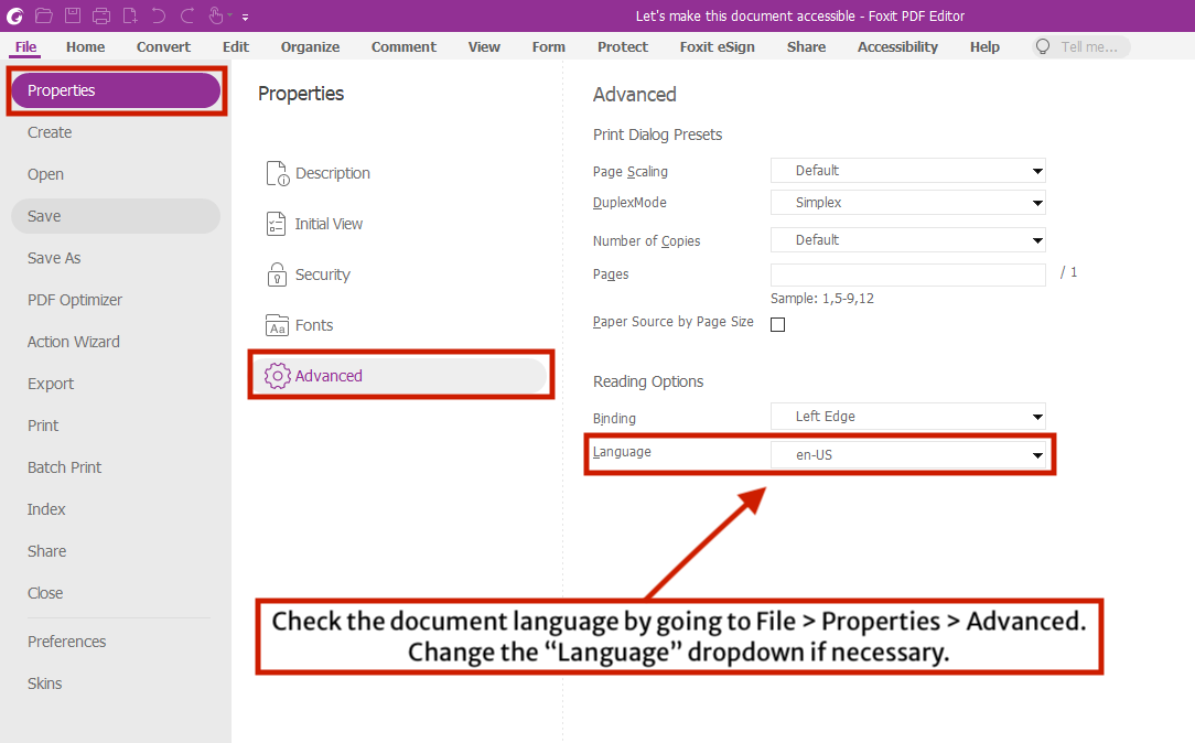 PDF Accessibility Part 3: Remediation in Foxit PDF Editor Pro | CAES ...