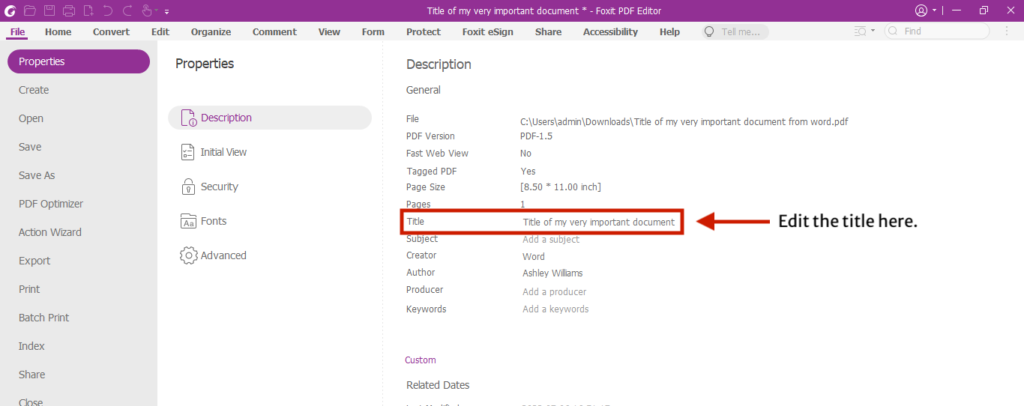 PDF Accessibility Part 3: Remediation in Foxit PDF Editor Pro | CAES ...