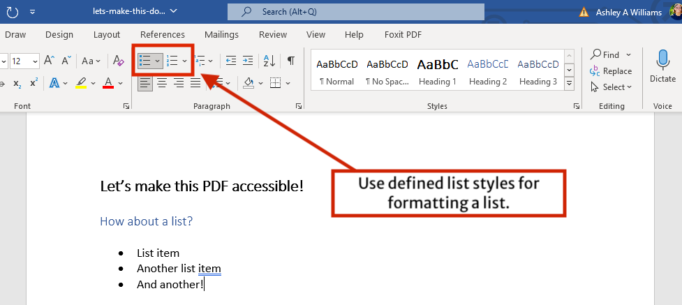 PDF Accessibility Part 2: Source Documents | CAES Office of Information ...