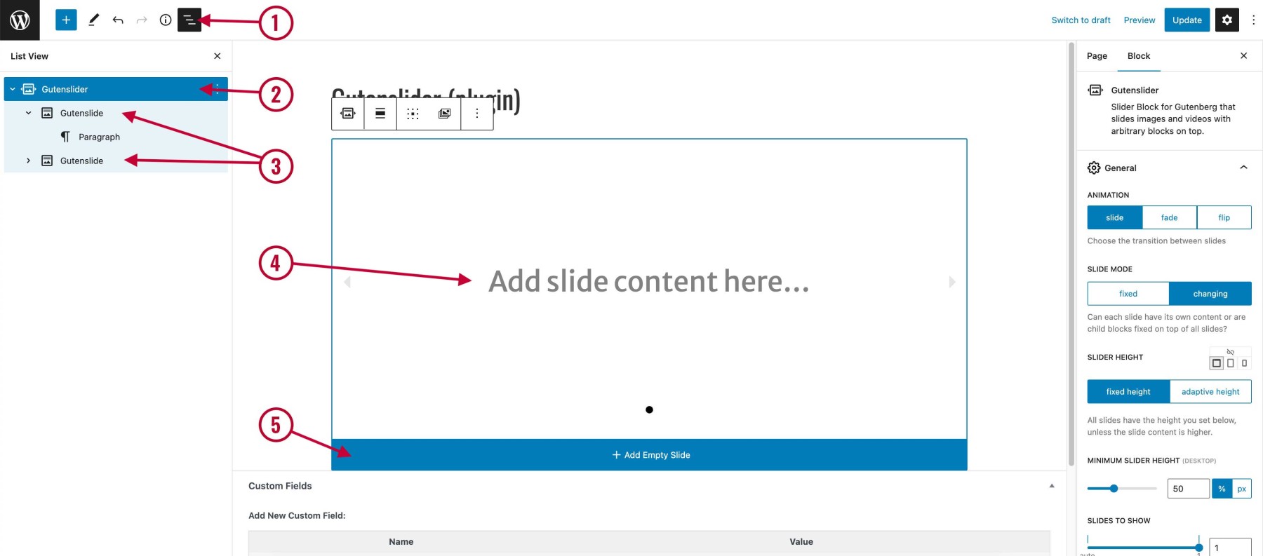 WordPress: Make Slideshows with Gutenslider | CAES Office of Information Technology