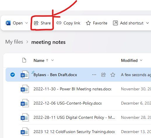 How to Share a File Using OneDrive | CAES Office of Information Technology